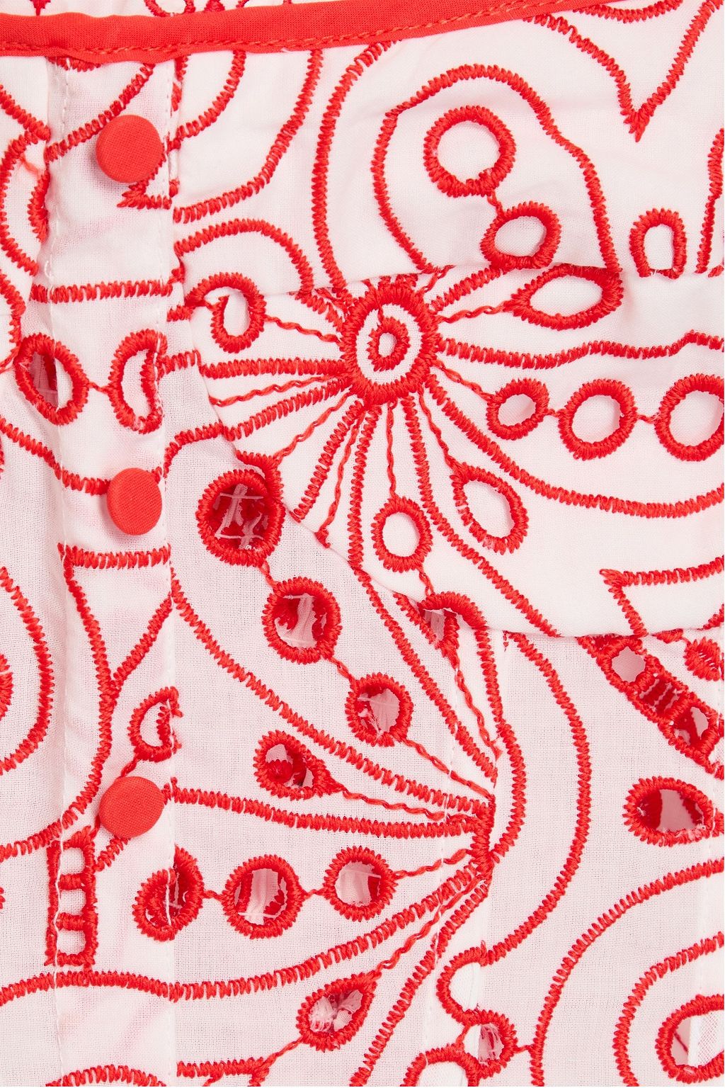 CHARO RUIZ IBIZA Tessa broderie anglaise top – cropped cotton blend ...